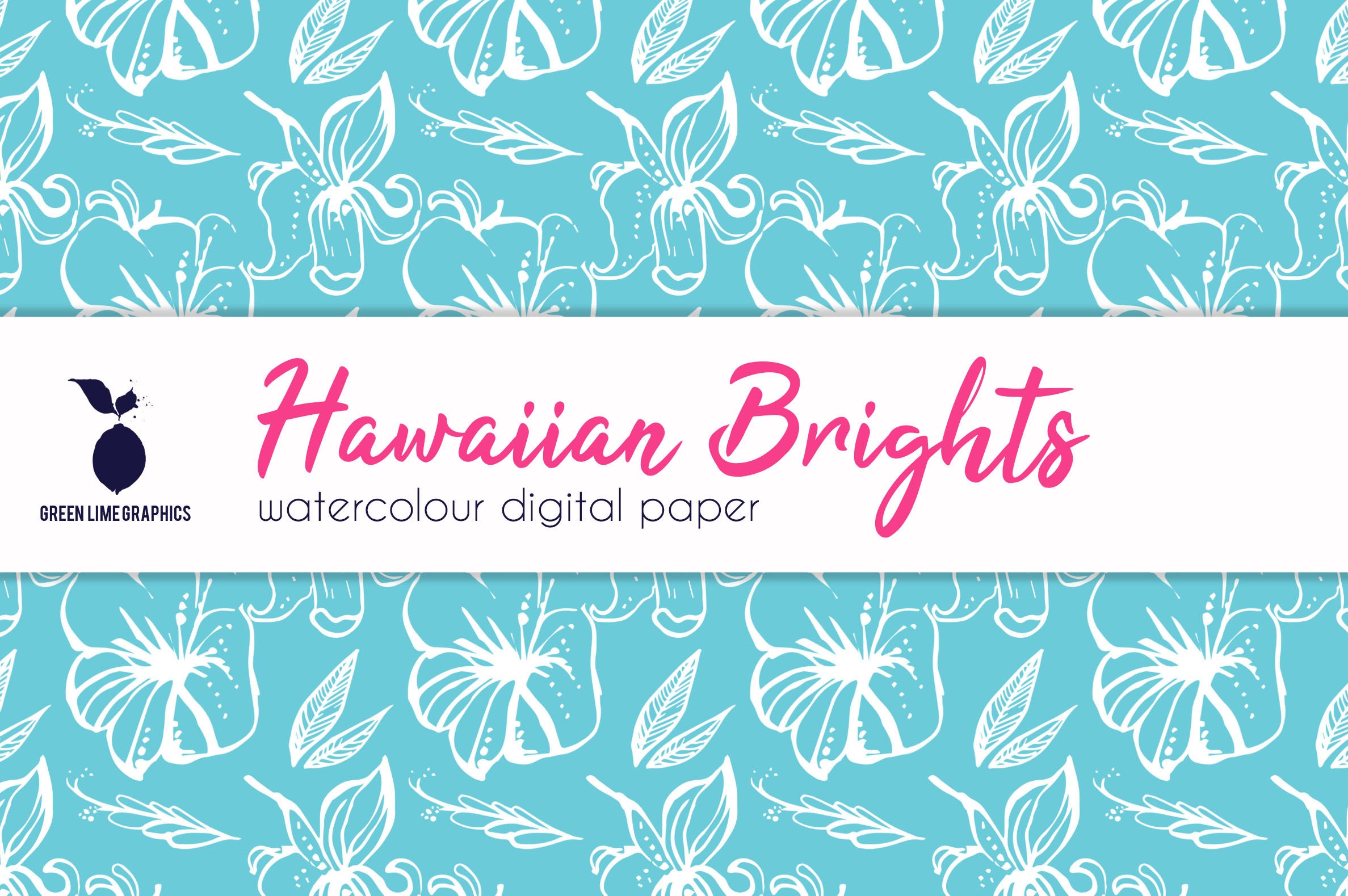 Hawaiian Seamless Pattern Tropical Digital Paper Summer | Etsy UK