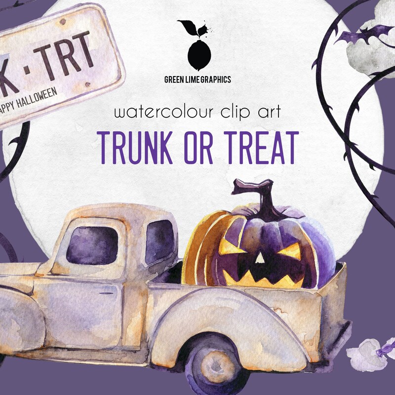 Trunk or Treat Clip Art - Etsy