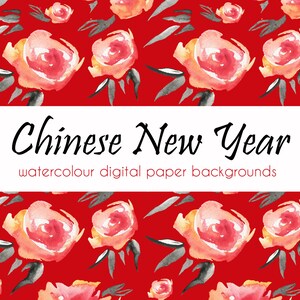 Chinese New Year Digital Papers China Chinese Lanterns - Etsy