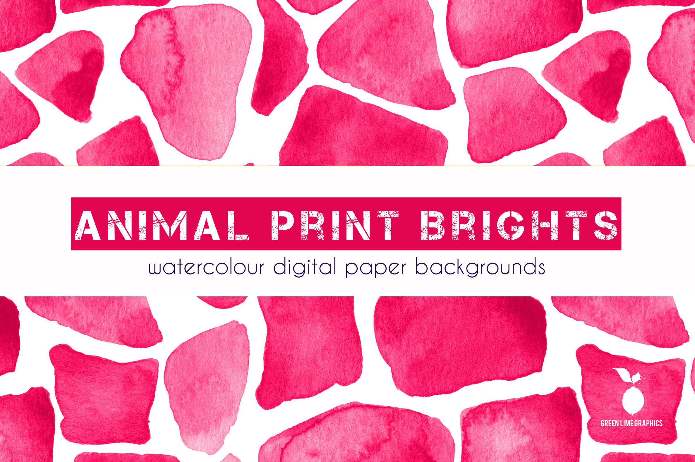 Rainbow Animal Print Digital Paper Watercolor Animal Print | Etsy UK