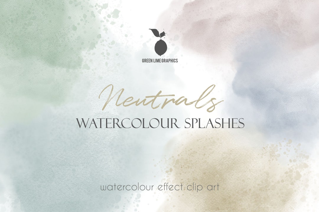 Watercolour Splashes Png, Neutral Watercolour Png, Watercolour Effect ...