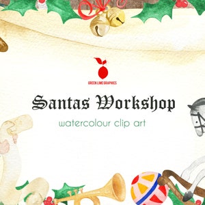 Santas Workshop Clipart Letter to Santa Clipart Letter From | Etsy UK