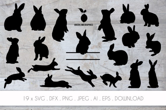 Rabbit SVG Cutting Files Rabbit DXF Bundle Rabbit - Etsy