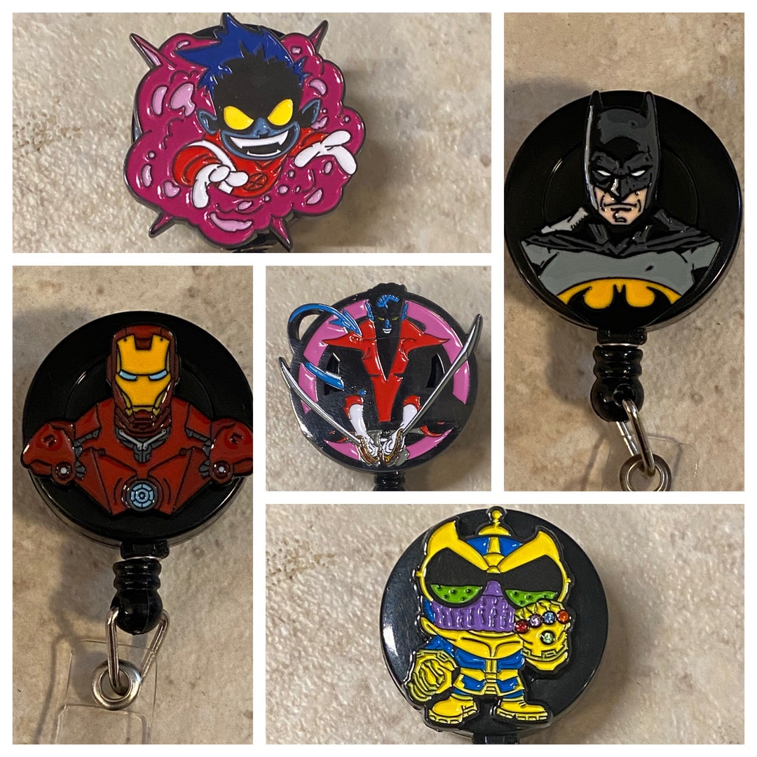 Wolverine Badge Reel, Nightcrawler, Batman, Iron Man, Thanos, Emt ...