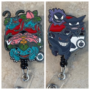 Evolution of Pokemon Badge Reels, Pikachu, Squirtle, Bulbasaur ...