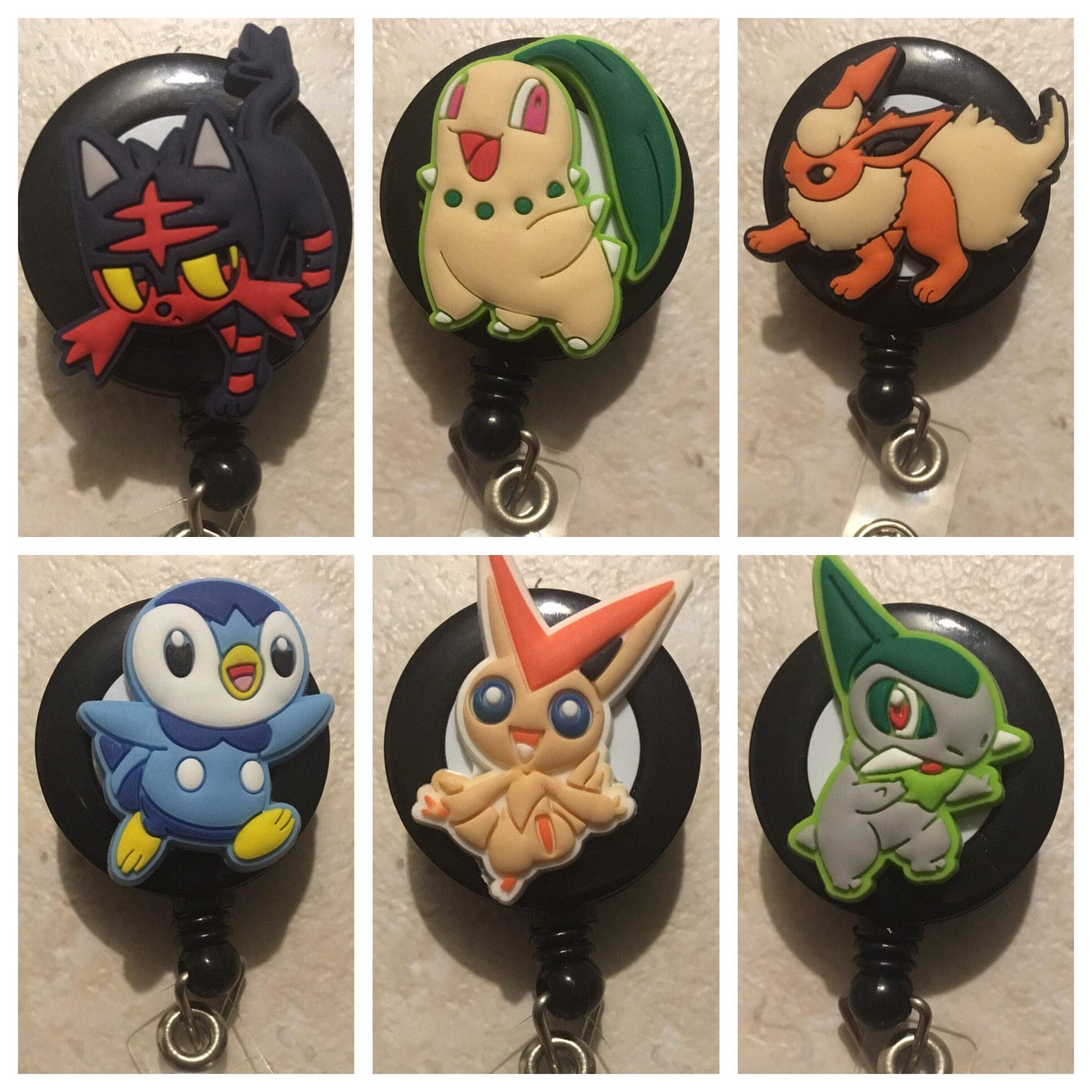 Pokémon Badge Holder, Pikachu, Charmander, Gengar, Bulbasour, Snorlax ...
