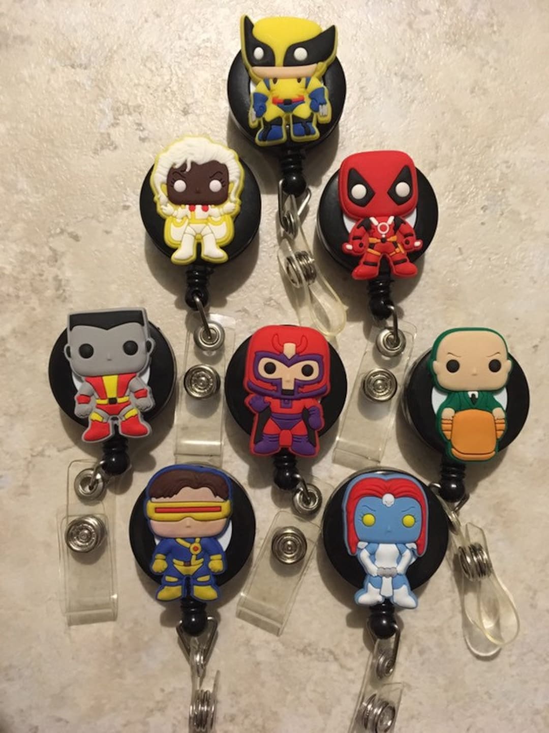 Xmen Superhero Wolverine Badge Reel, Deadpool, Storm, Mystique, Magneto ...
