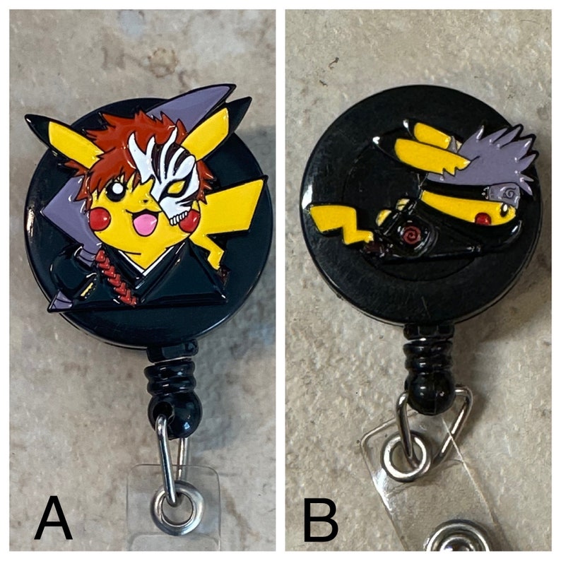 Pokemon Anime Badge Reels, Pikachu, Squirtle, Mankey, Ninja, Samurai ...
