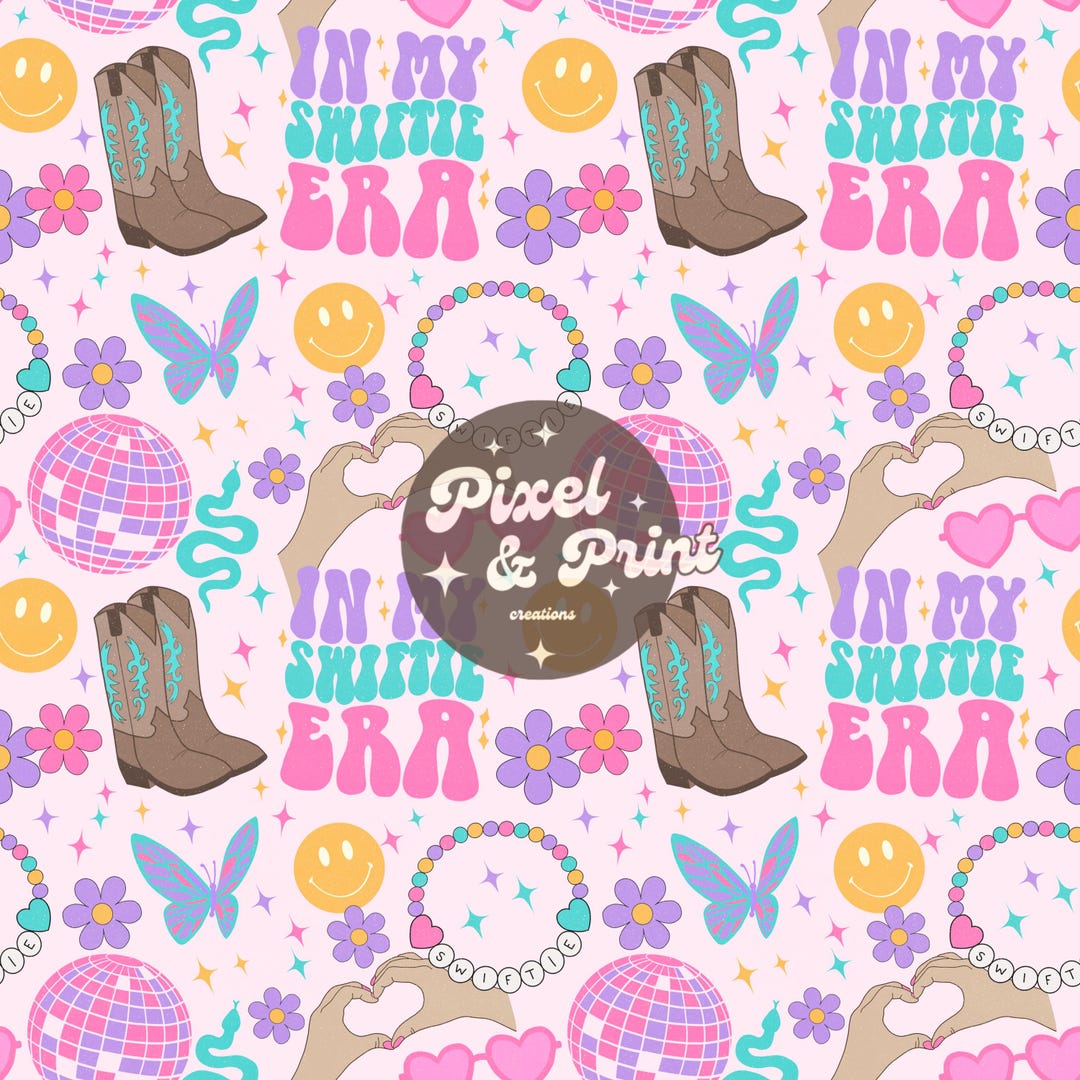 Pink Swiftie Inspired Seamless Digital Pattern | Taylor Seamless | Pop ...