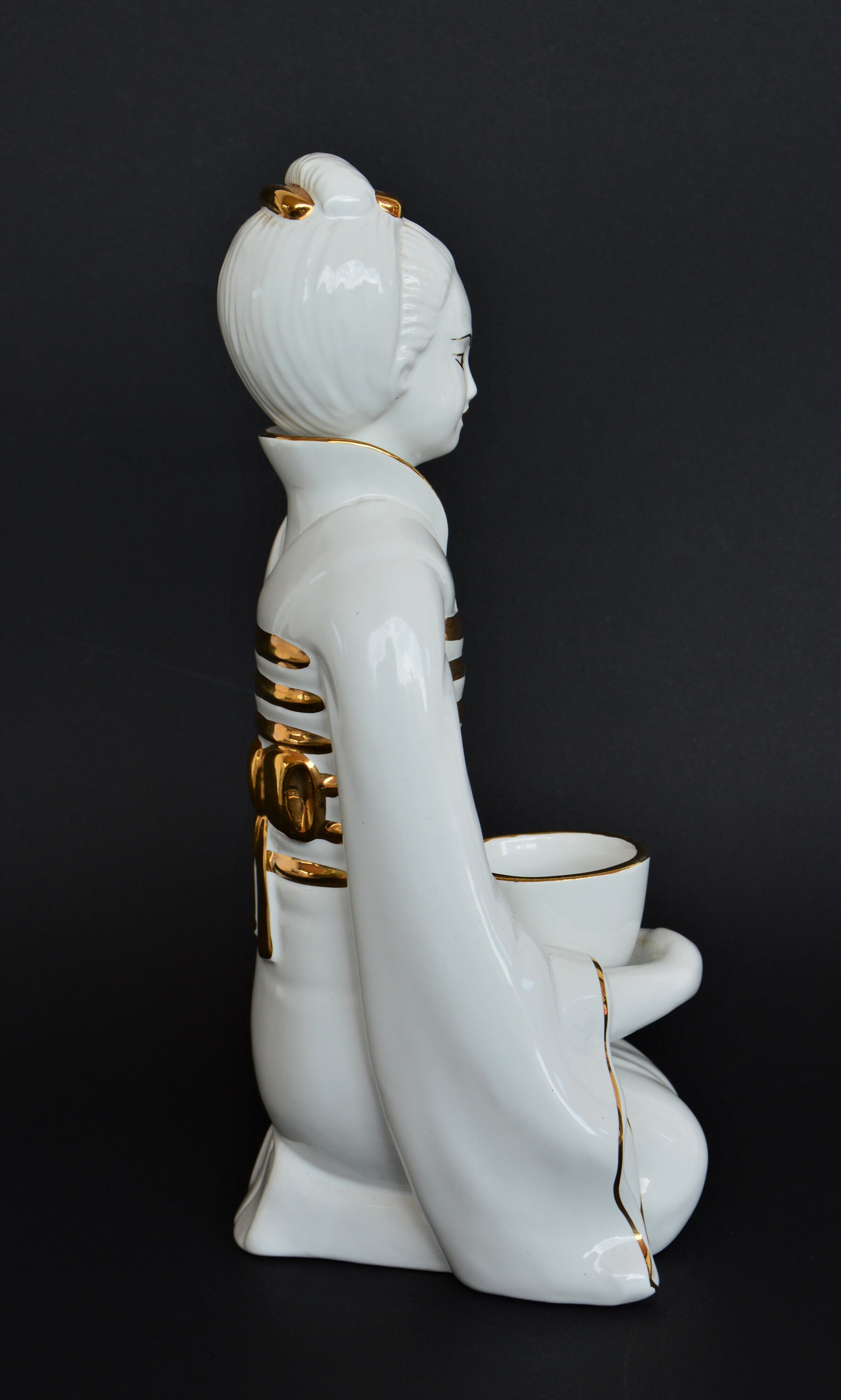 Porcelain Statue Japanese Figurine Vintage Geisha - Etsy