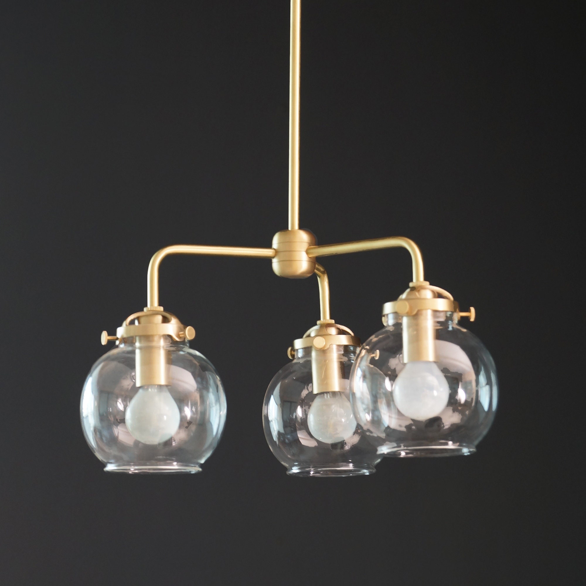 3 Globe Sputnik Light Chandelier Light Fixture Sputnik Starburst ...