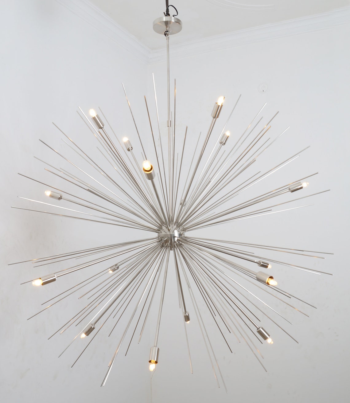 Large 16 Lights Modern Brass Sputnik Urchin Chandelier Light | Etsy