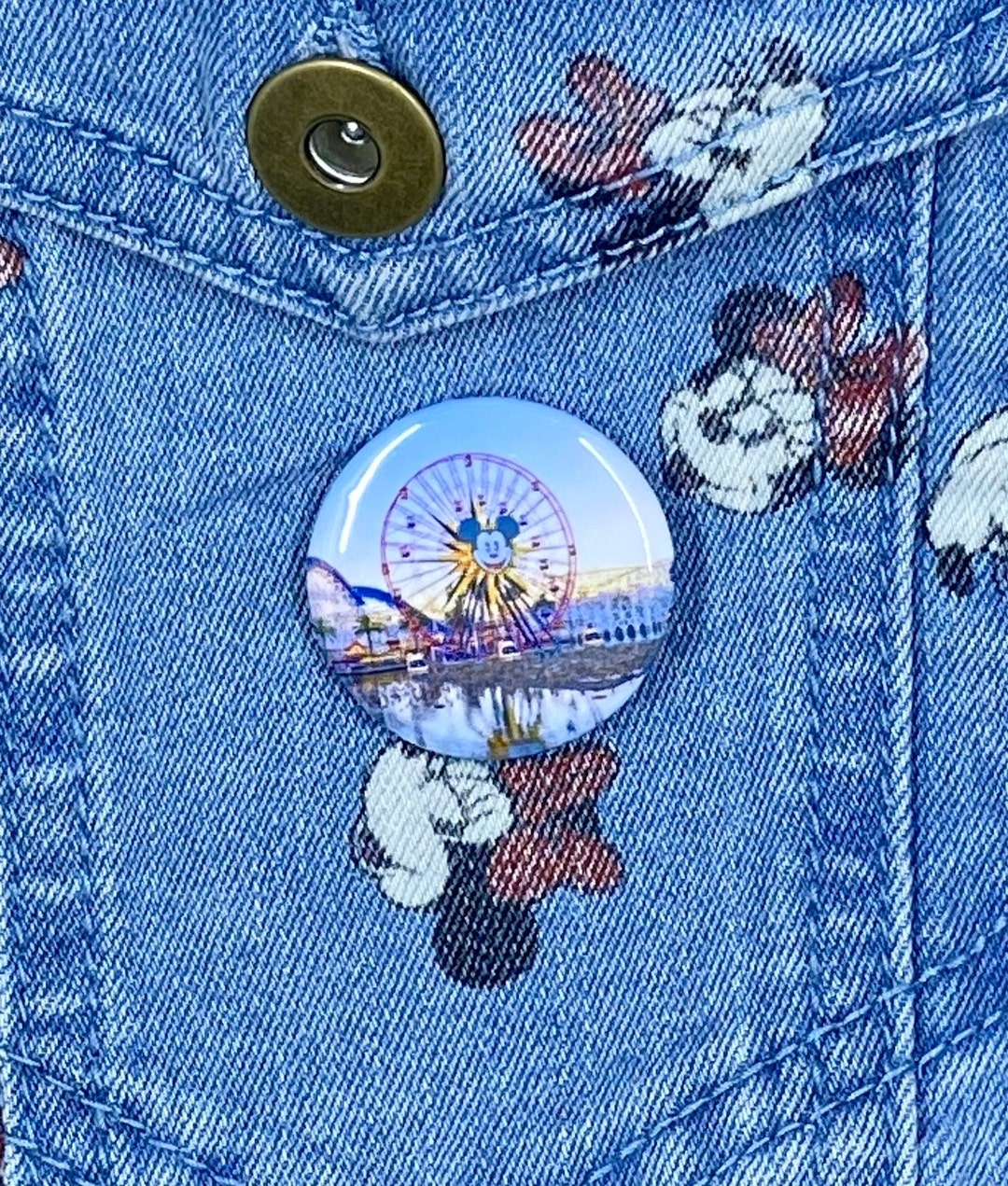 Disneyland California Adventure, Ferris Wheel, Disney Parks Button ...