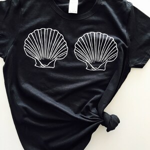 Sea Shell Bra Shirt, Little Mermaid, Ariel Shell Bra, Summer Beach ...