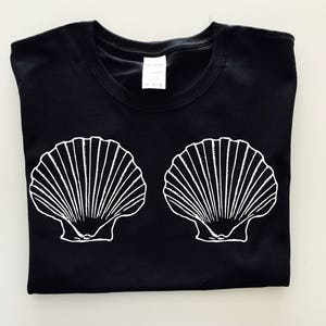 Sea Shell Bra Shirt, Little Mermaid, Ariel Shell Bra, Summer Beach ...