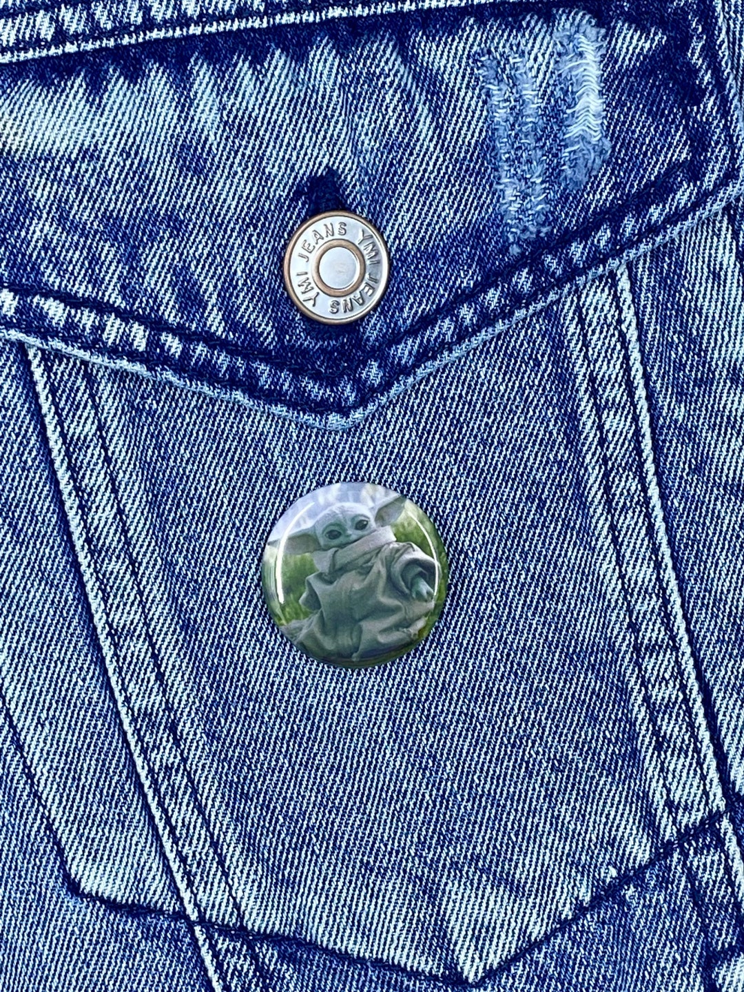 Grogu Button, Mandalorian Button, Baby Yoda Button, Boba Fett, Star ...
