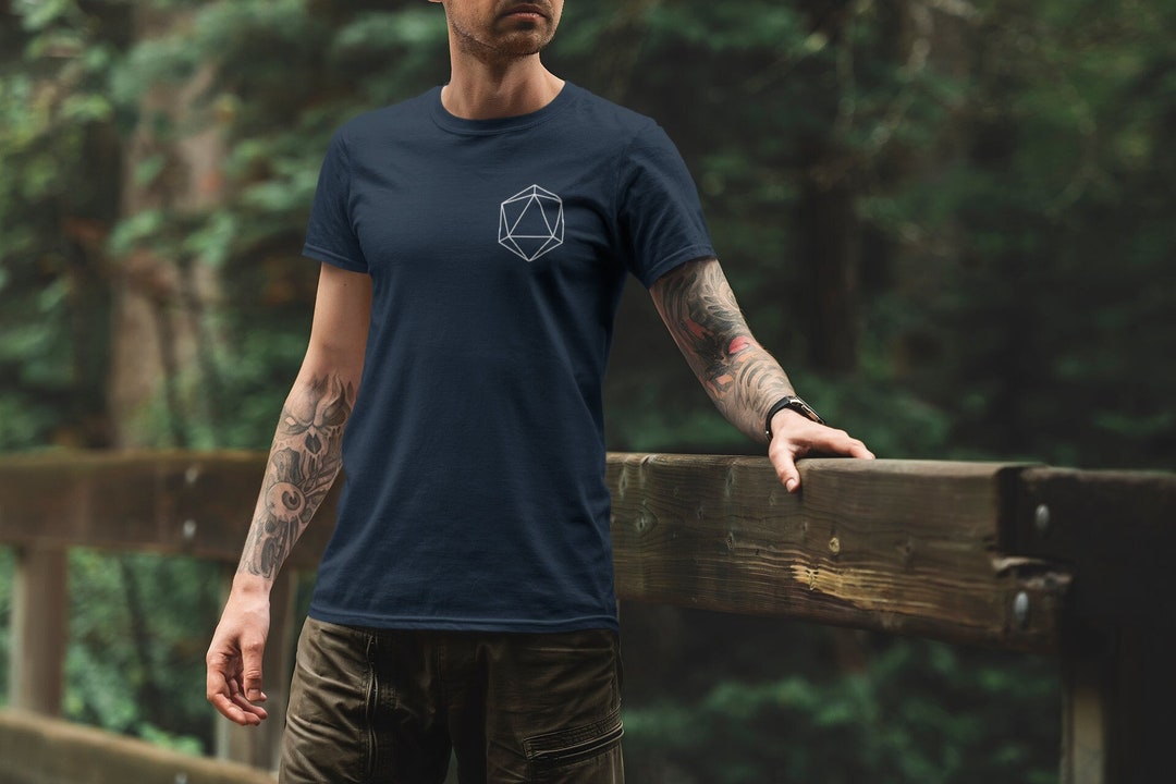 Minimalist DND D20 Shirt, D20 Dice, Funny D and D, Dungeons and Dragons ...