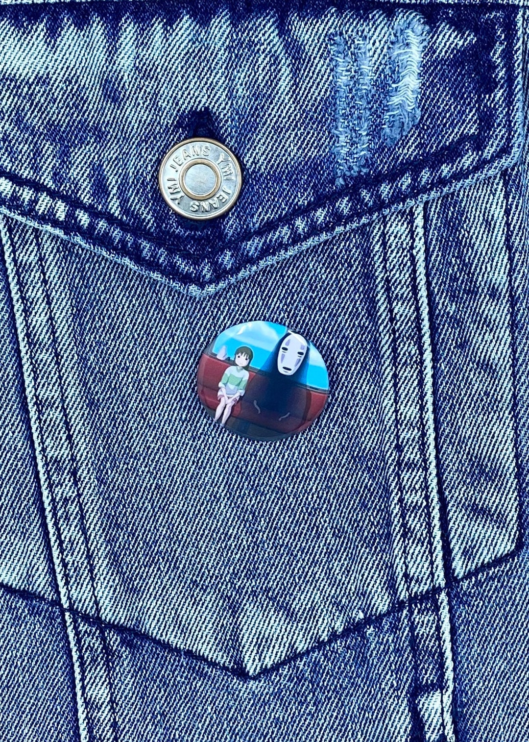 Spirited Away Button, Studio Ghibli Button, No Face Button, Anime ...
