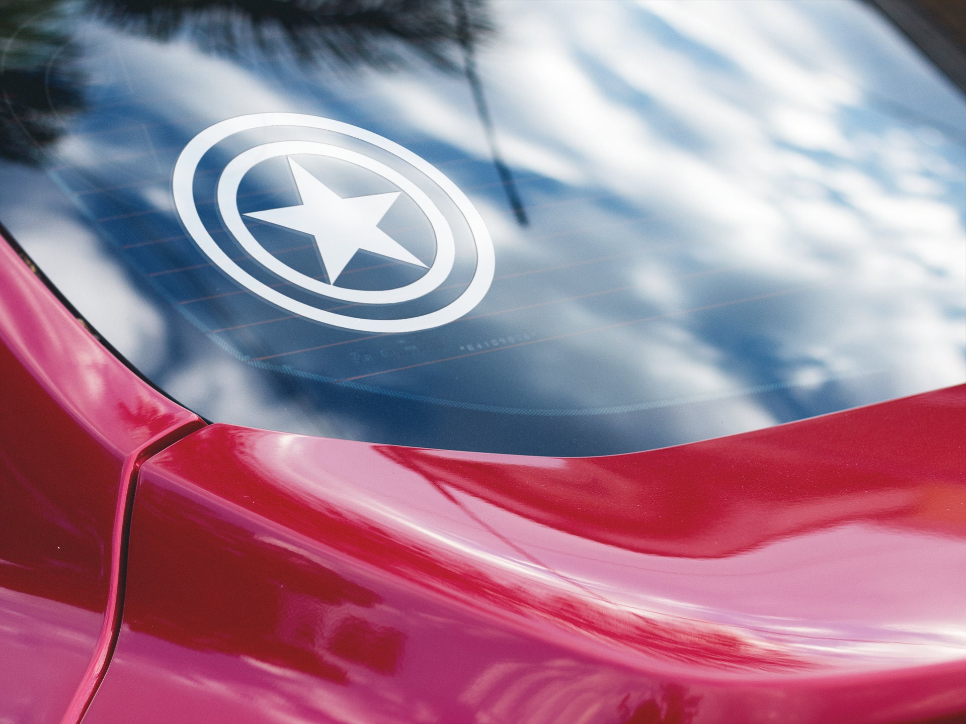 Captain America Decal Nerdy Decal Car Decal Car Accessory | Etsy