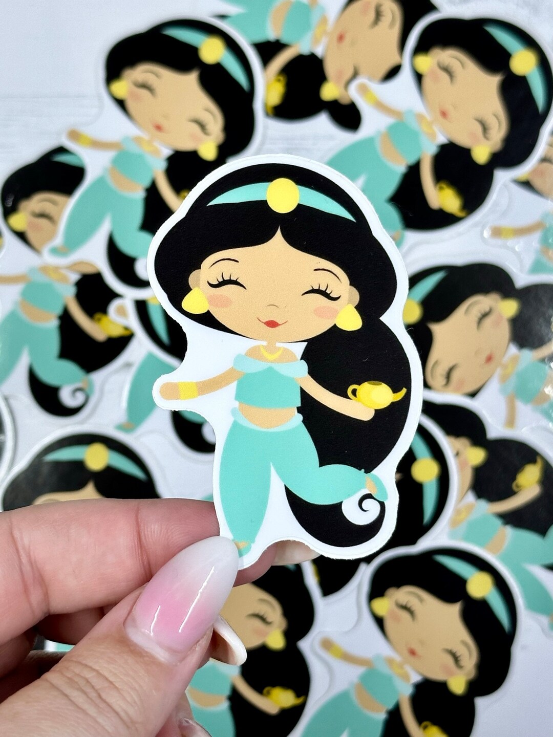 Chibi Jasmine Sticker Disney Jasmine Jasmine Princess - Etsy