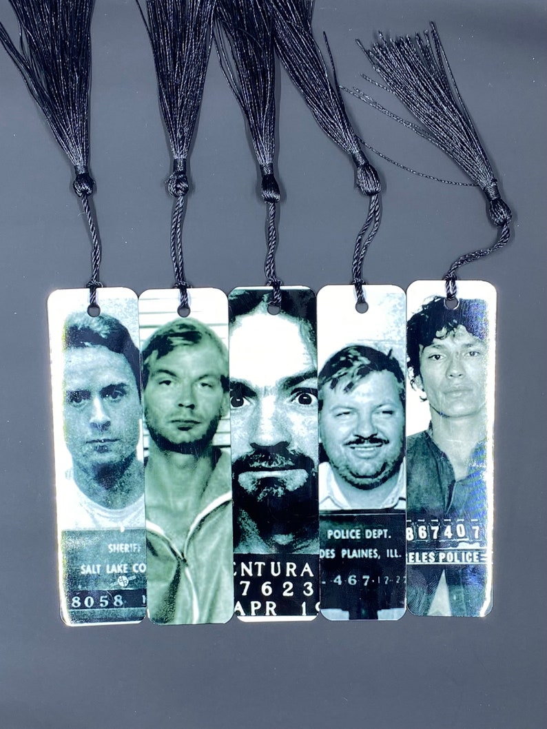 Serial Killer Mugshot Bookmark Metal Bookmark True Crime - Etsy