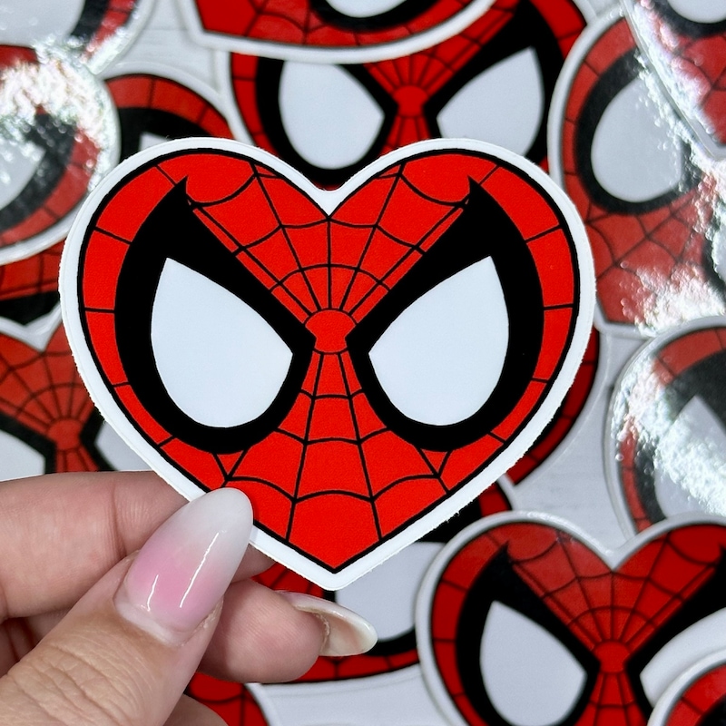 Spiderman Heart - Etsy