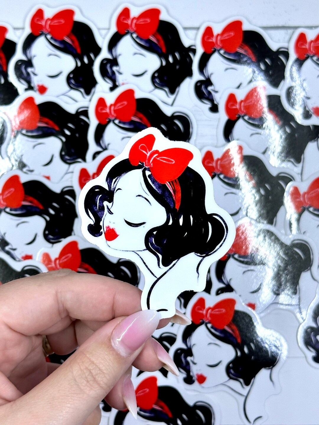 Snow White Fashion Art Sticker, Snow White Sticker, Poison Apple ...
