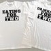 Eating for Two, Drinking for Two, Matching, Maternity Shirts, Mom and ...