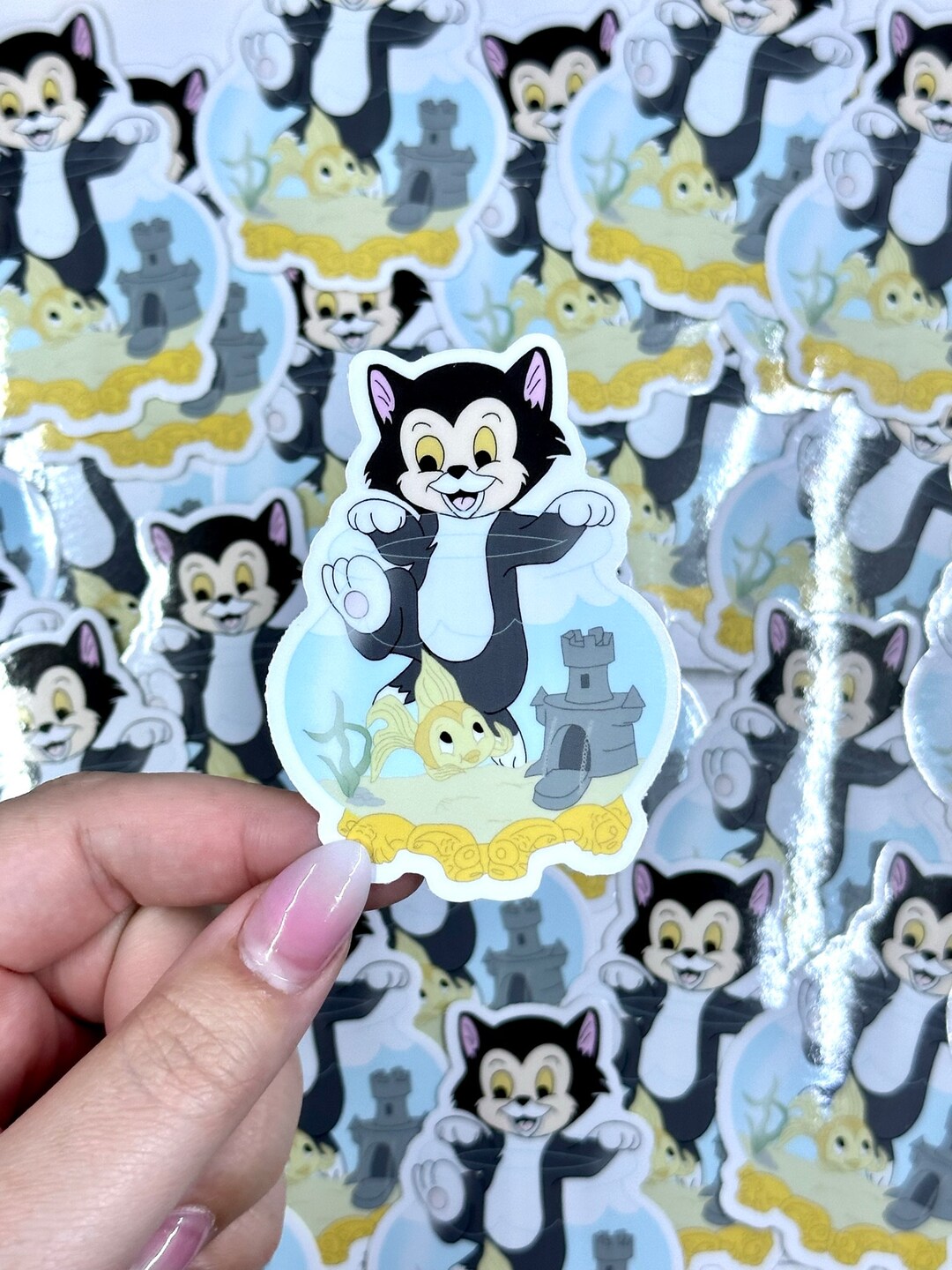 Pinocchio Figaro and Cleo Sticker, Disney Animals, Disney Cats ...