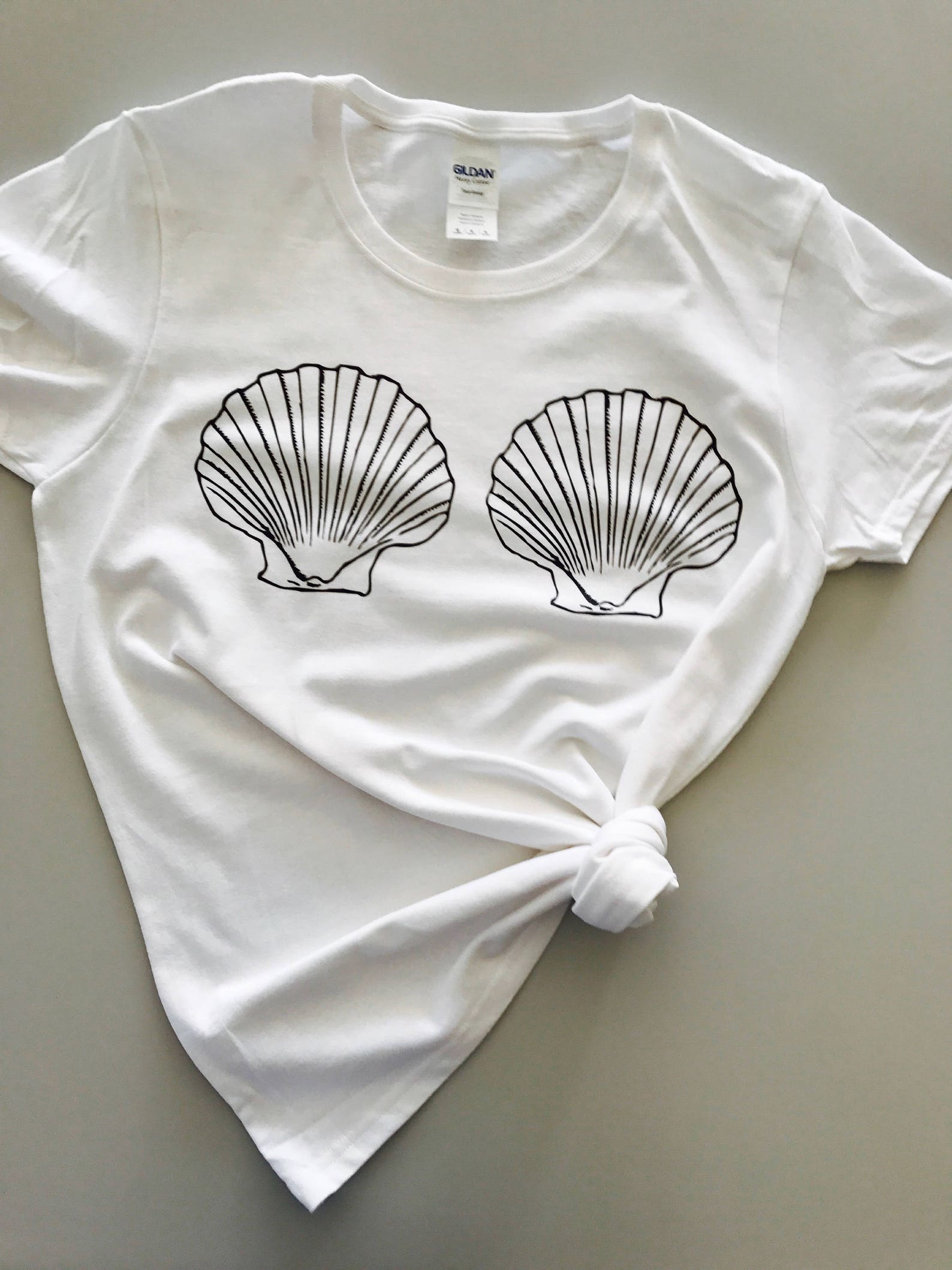 Sea Shell Bra Shirt Little Mermaid Ariel Shell Bra Summer | Etsy