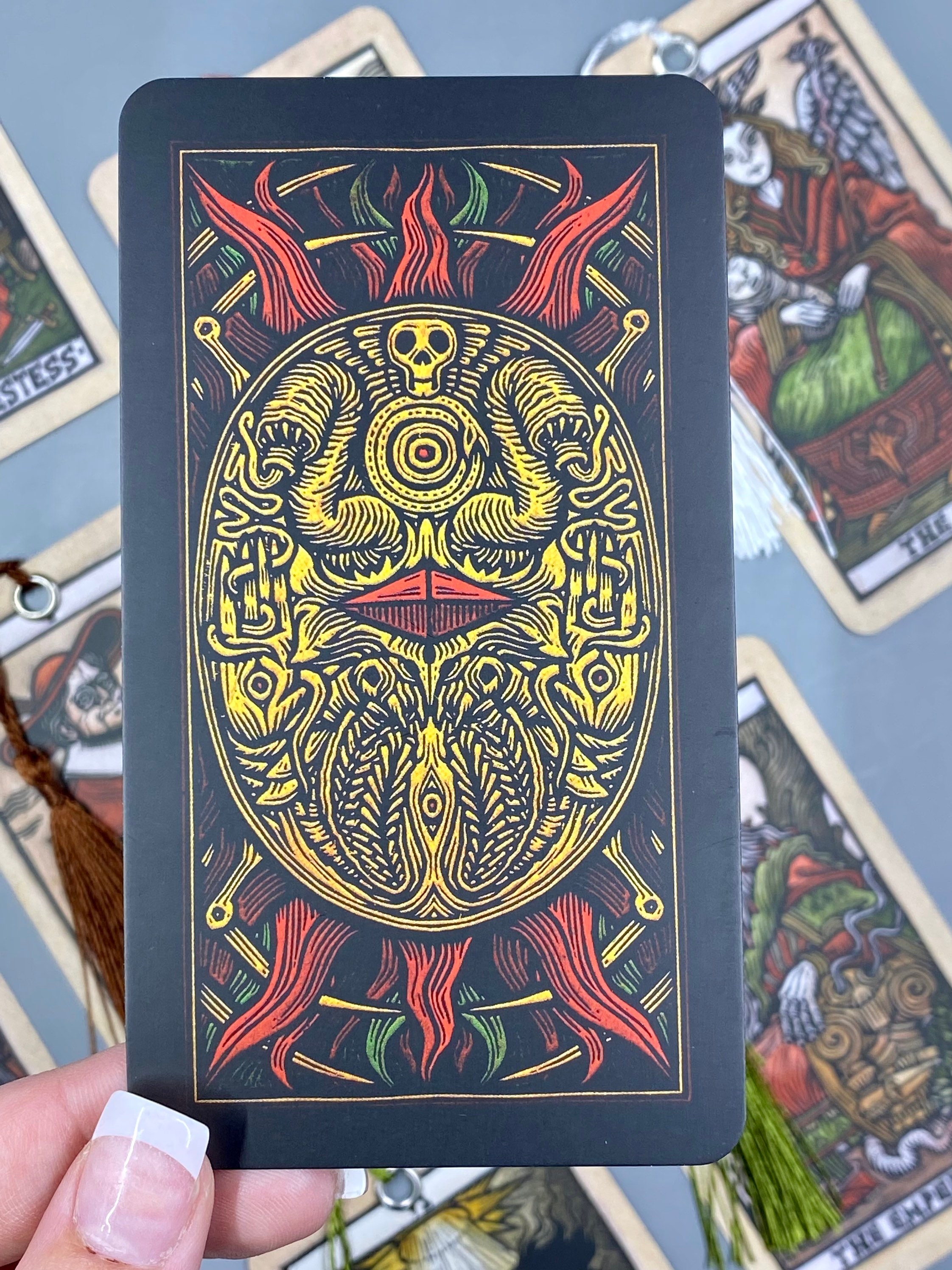 Intuitively Chosen Del Toro Tarot Card Book Mark, Del Toro Tarot, Book ...