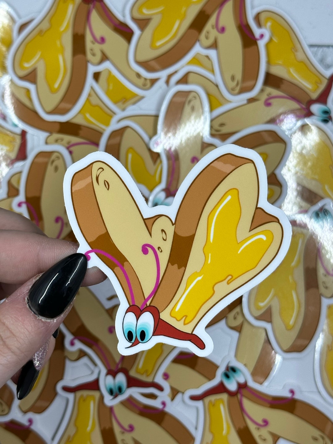 Alice in Wonderland Bread and Butterfly Sticker, Butterfly Sticker ...