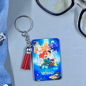 Classic Disney Little Mermaid Poster Keychain, Little Mermaid Poster ...