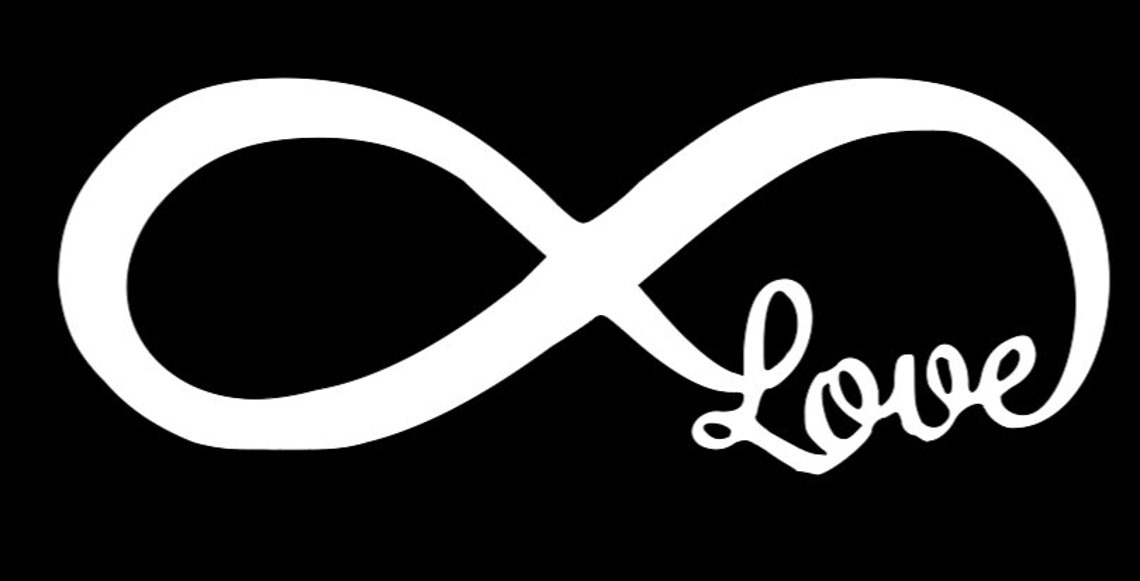 Infinity Love Decal Infinity Love Decal Infinity Sticker - Etsy