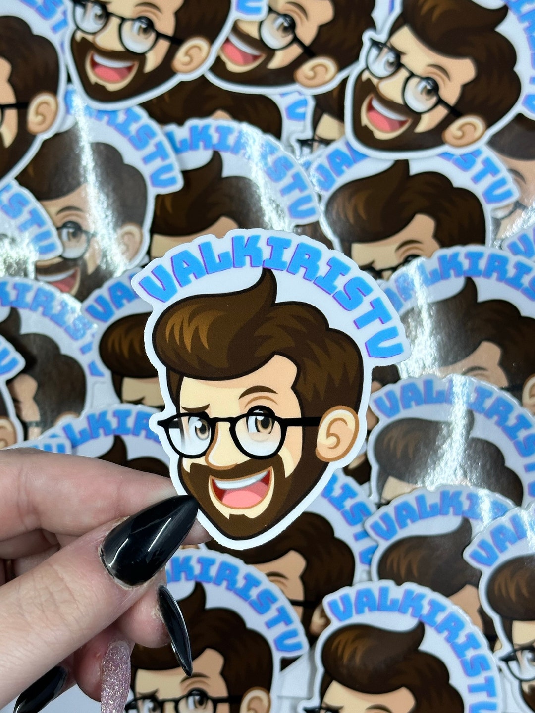 Valkiristv Streamer Emote Sticker, Streamer Merch, Valkiris Merch ...