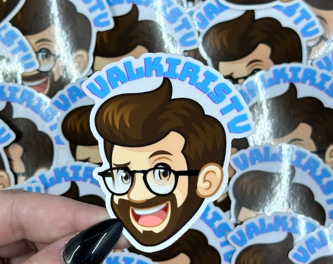 Valkiristv Streamer Emote Sticker, Streamer Merch, Valkiris Merch ...