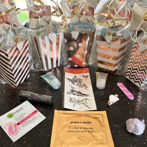 Pre Filled Girls Birthday Party Bags, Teen Party Bag Favours, Pamper ...
