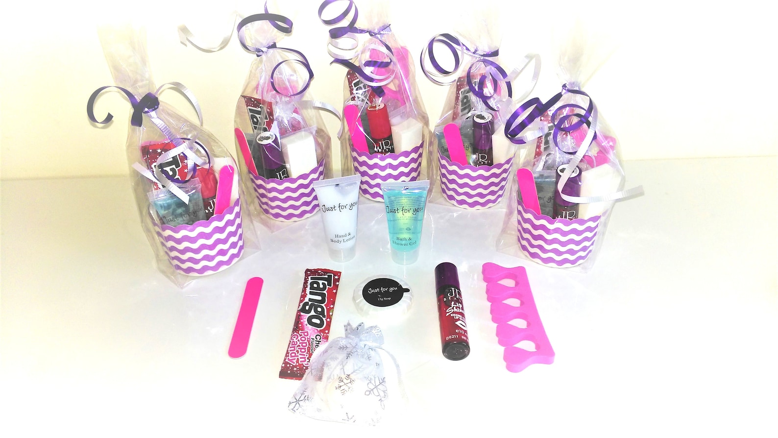Pre Filled Purple and White Party Bags for Girls, Older Girls, Sweet ...