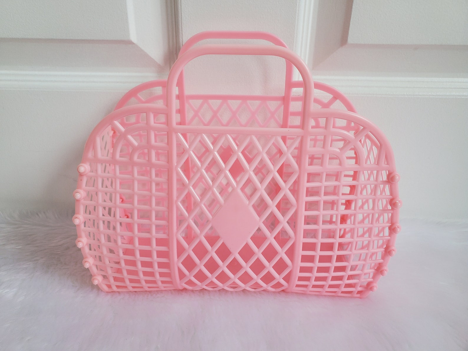 80s Retro Style Jelly Bag Pink - Etsy UK
