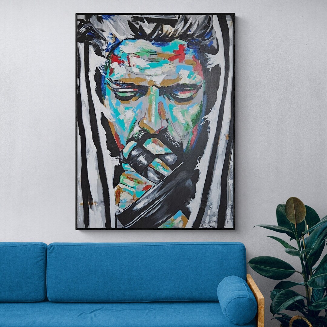 Jewish Man Praying Original Painting: Modern and Contemporary Artwork ...