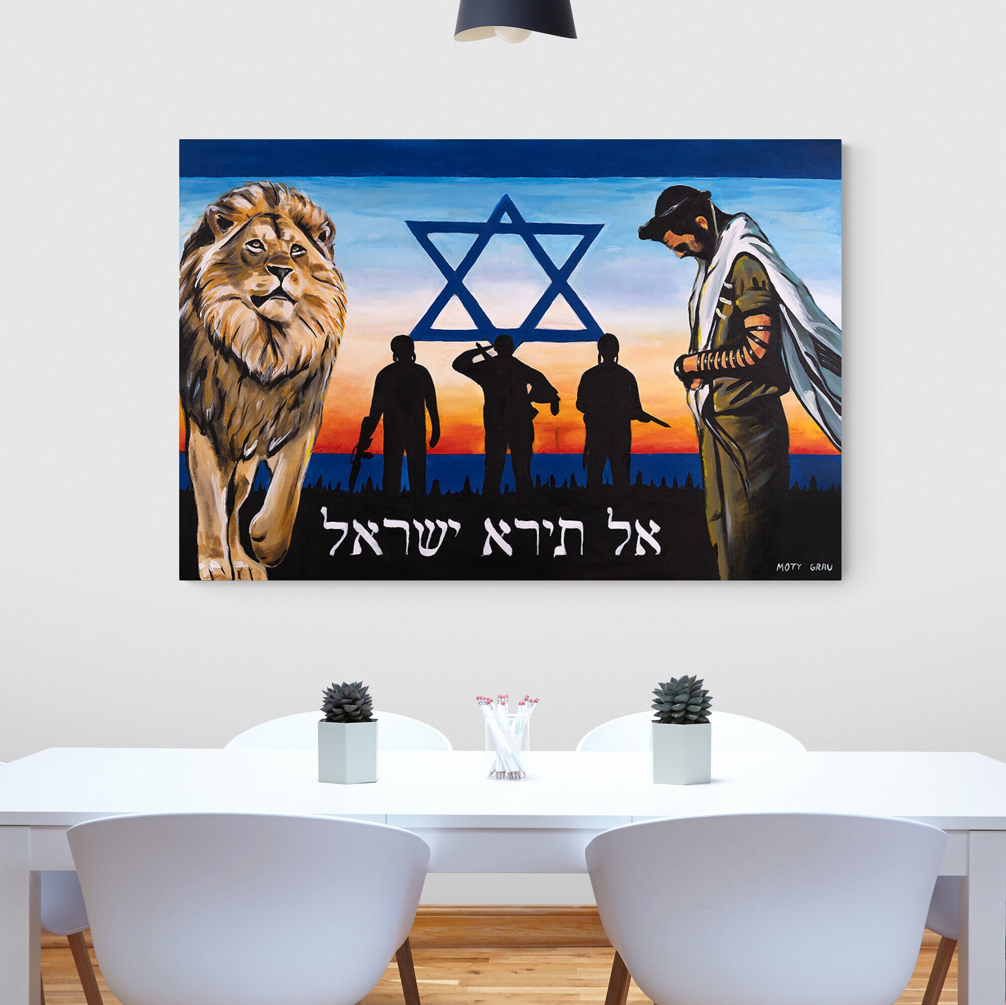 Lion of Judah, Israeli Soldiers, Canvas Print Jewish Art, Zionism ...