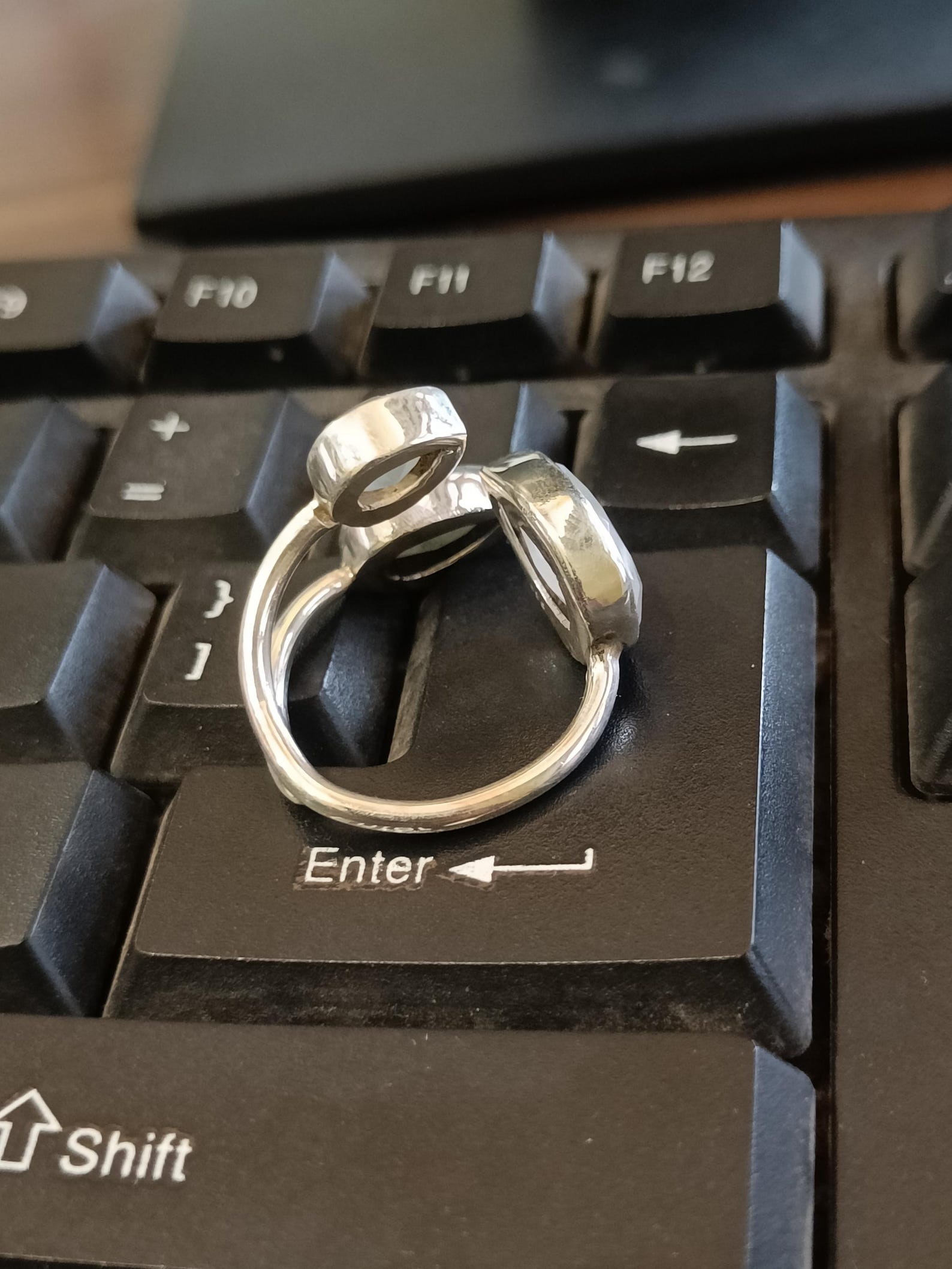 Labradorite Moonstone Chalcedony Ring, 925 Sterling Silver Ring ...