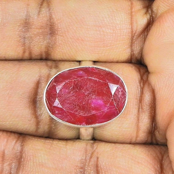 Raw Ruby Ring - Etsy