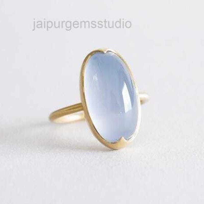 Chalcedony Ring - Etsy