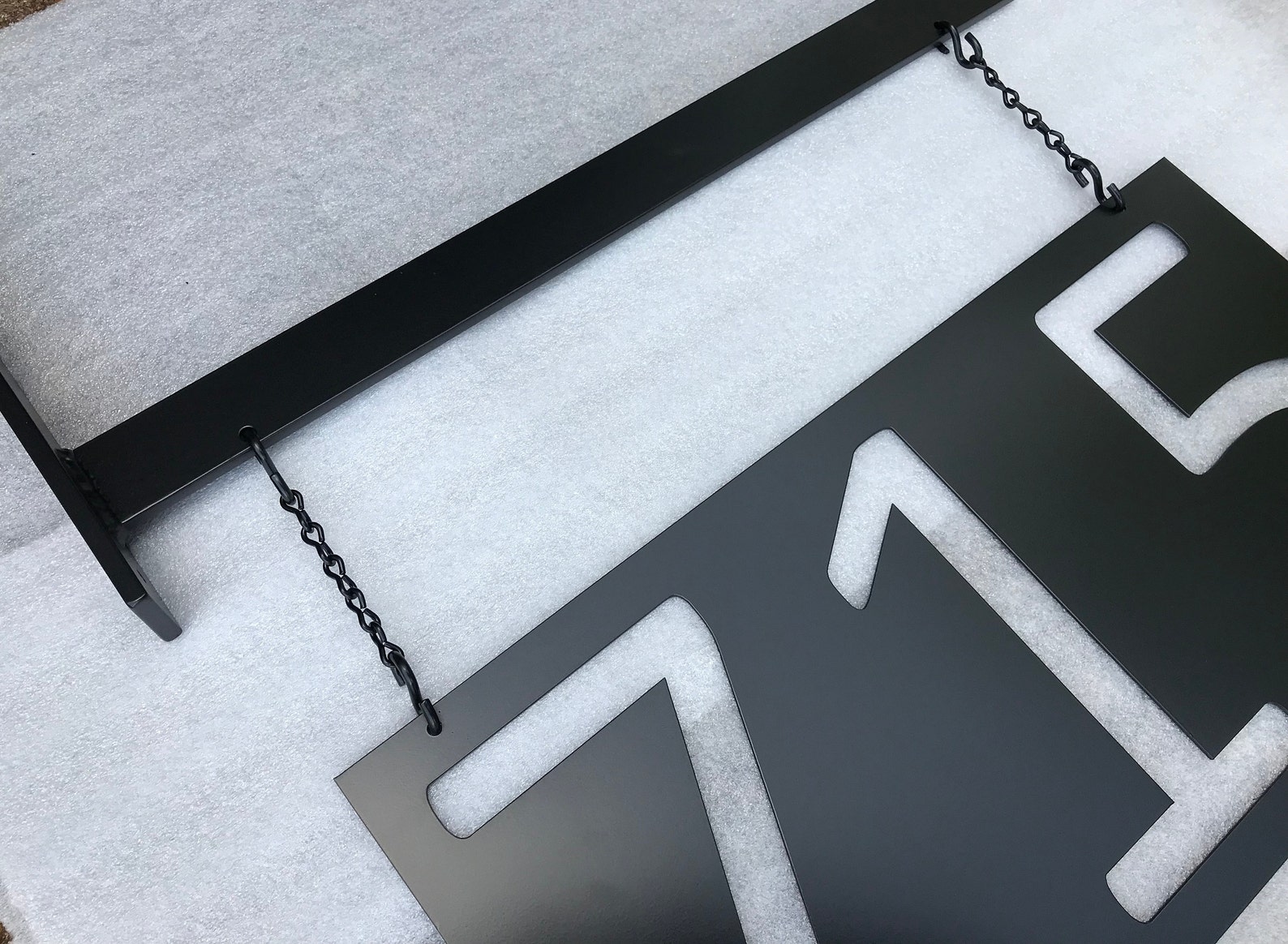 Large Hanging House Number With Heavy Duty Hanger / Commercial - Etsy