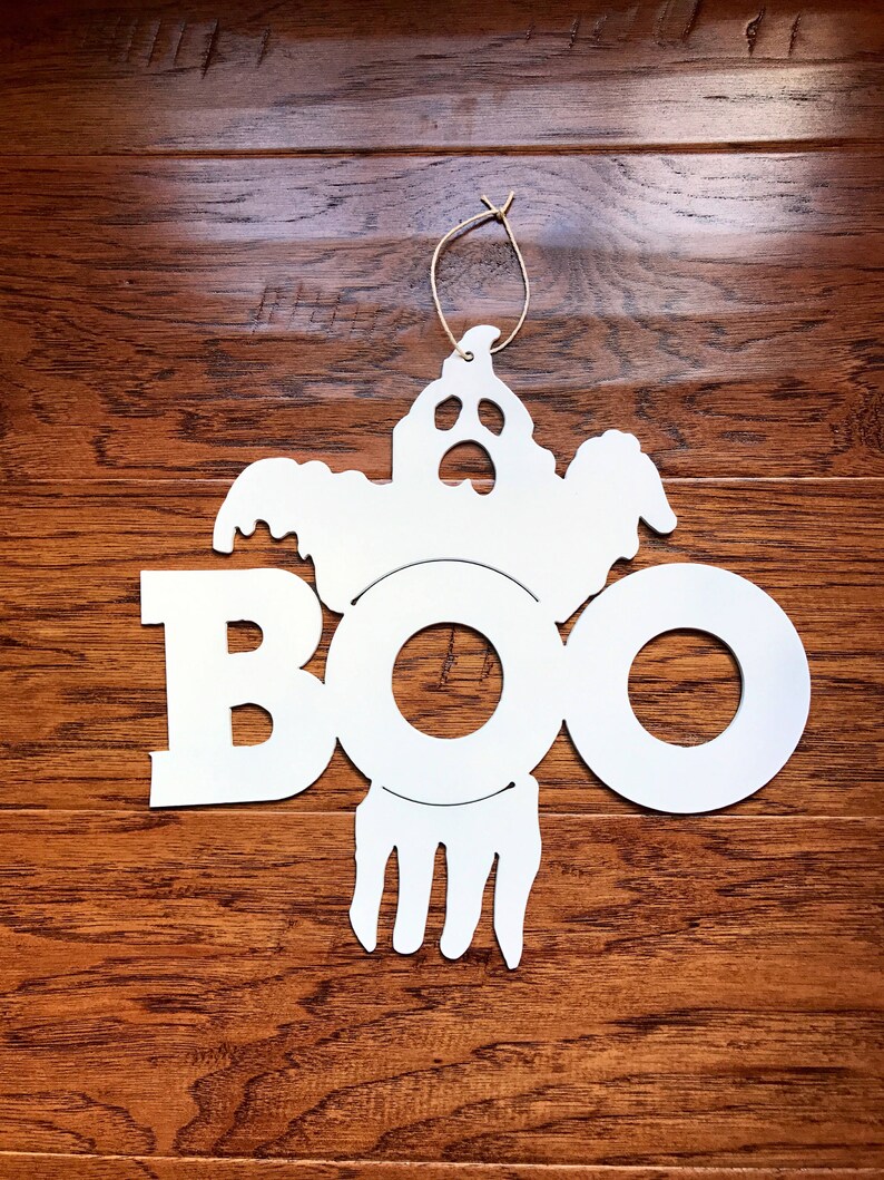 BOO Ghost Halloween Metal Sign / BOO Ghost Halloween | Etsy