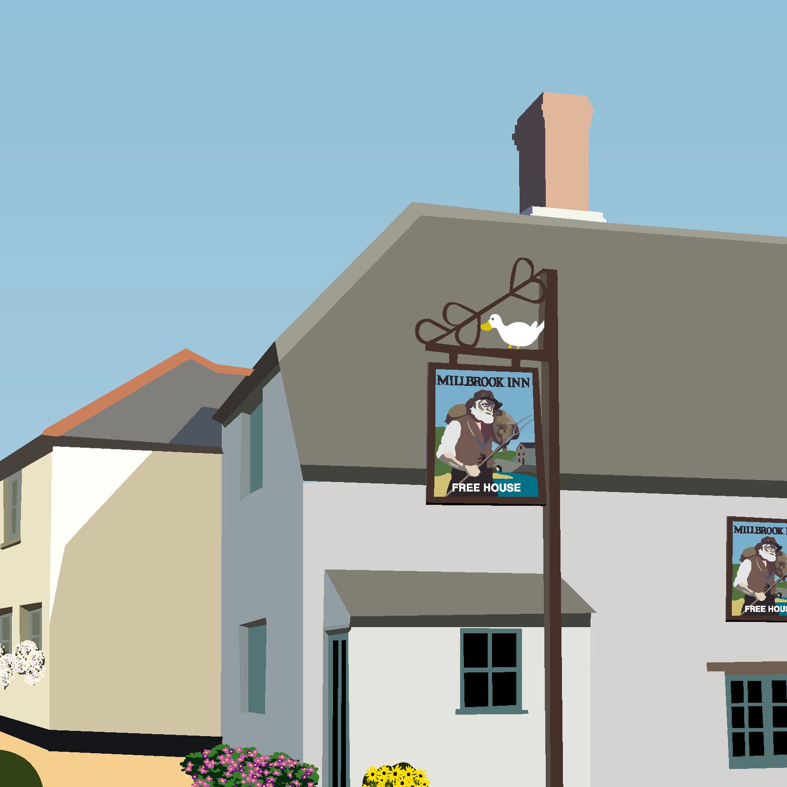 South Pool, Devon Vintage/art Deco Style Design Birthday/wedding Gift ...