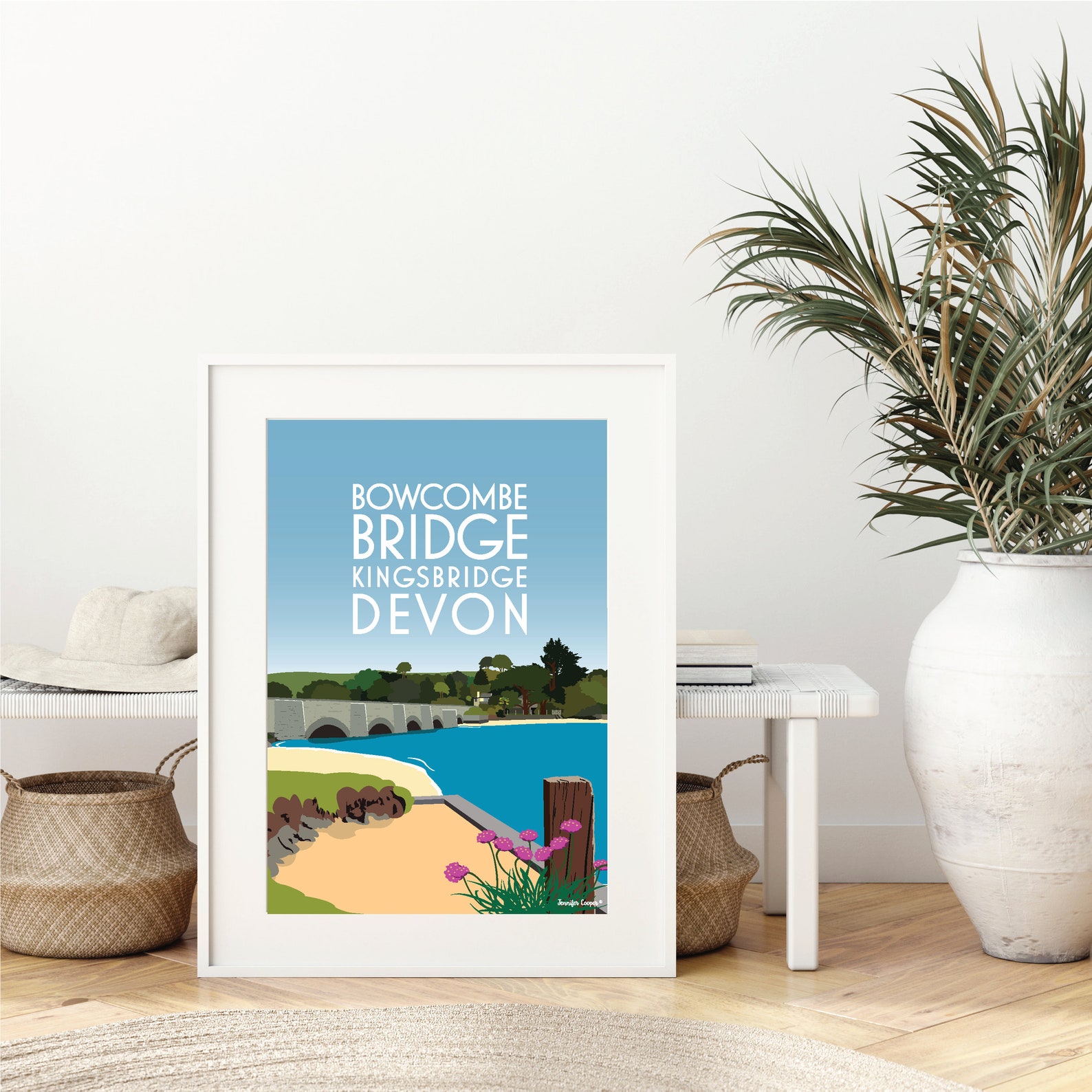 Bowcombe Bridge, Kingsbridge, Devon | Vintage/art Deco Design | Gift ...