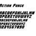YOUR TEXT in action Force Font, up to 20 Characters - Etsy