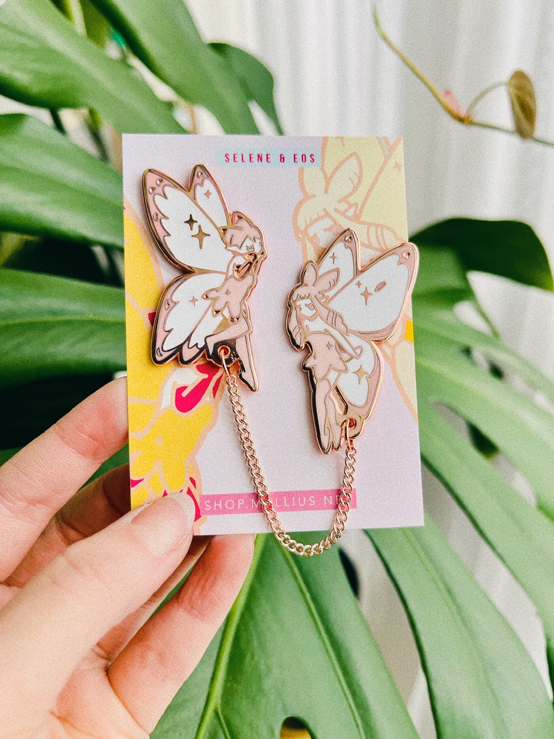 Ffxiv Sch Fairy Enamel Brooch - Rose Gold Variant - Etsy